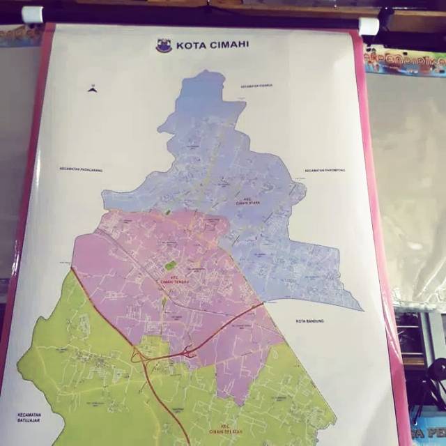 Jual Peta Kota Cimahi Bingkai Indonesia|Shopee Indonesia
