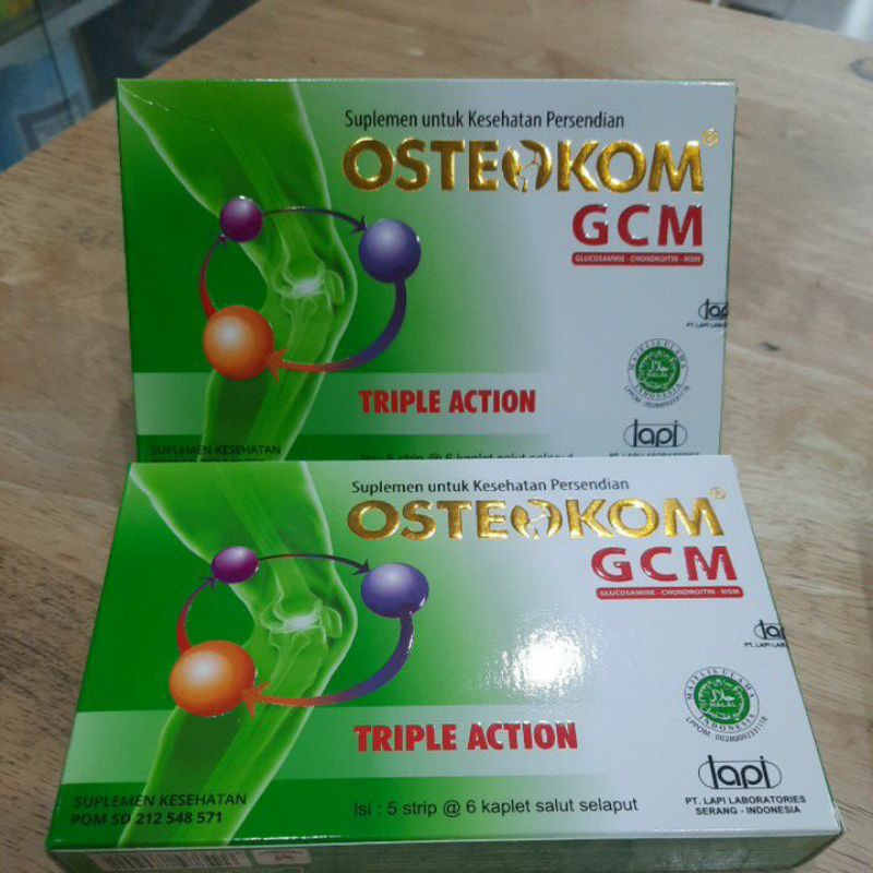 Jual Osteokom GCM 5 STRIP x 6 kaplet | Shopee Indonesia