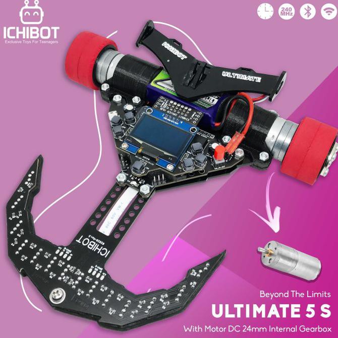 Jual ROBOT LINE FOLLOWER ICHIBOT ULTIMATE 5S SUPPORT WIFI DAN BLUETOOTH ...