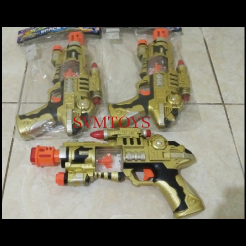 Jual Mainan Anak Laki Pistol Laser Beam Gun Light Sound Lampu Indonesia ...