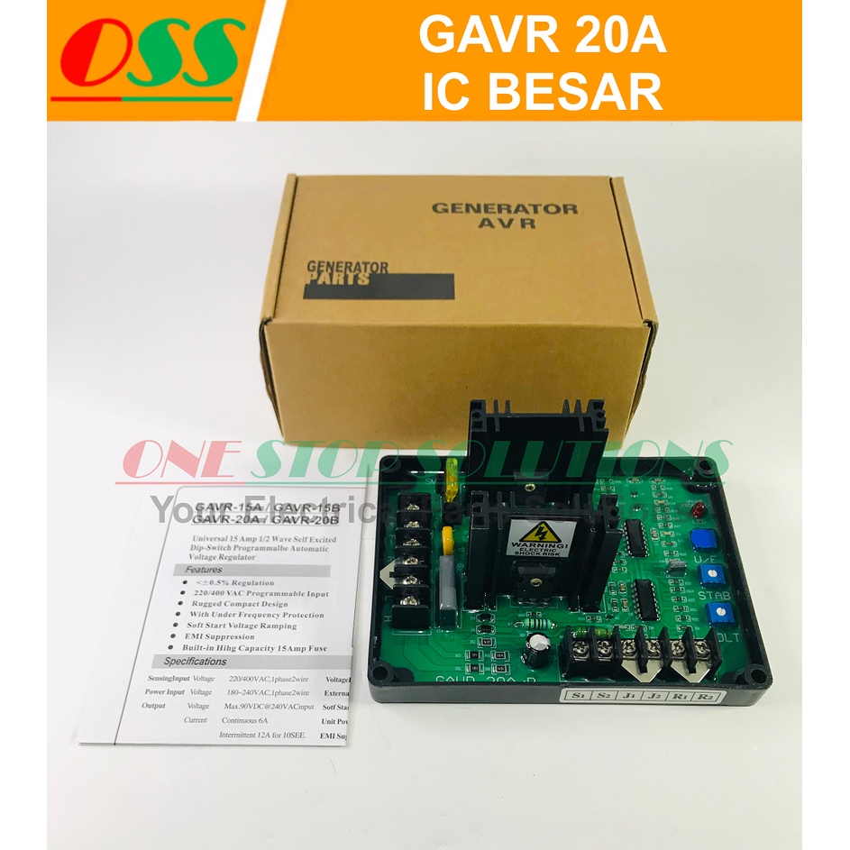 Jual AVR GENSET GAVR 20A / AVR GENERATOR 20A | Shopee Indonesia