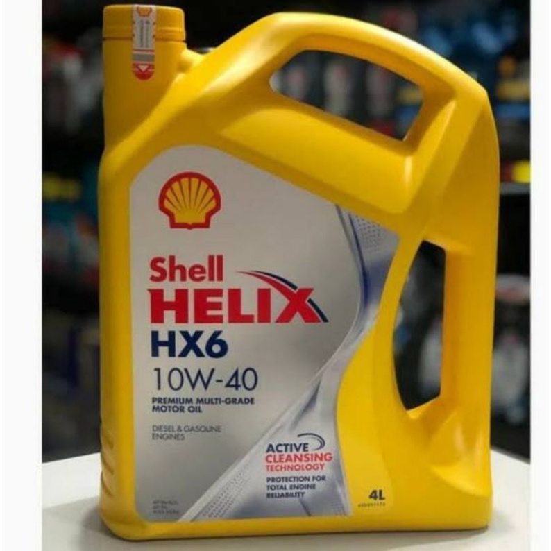 Jual Termurah!! Oli Shell Helix HX6 Diesel Gasoline 10W-40 4L Original ...