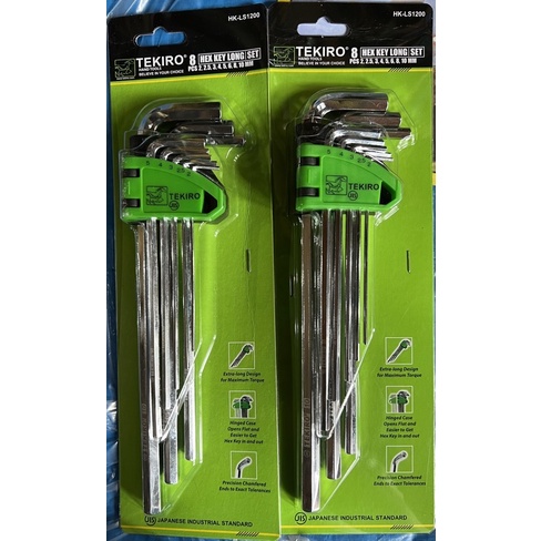 Jual Hex key long set / Kunci L set panjang tekiro 8 pcs | Shopee Indonesia