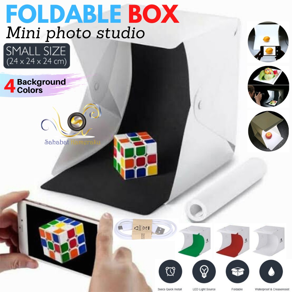 Jual Mini Photo Studio Box Folding Kotak Tempat Foto Portable Mini ...