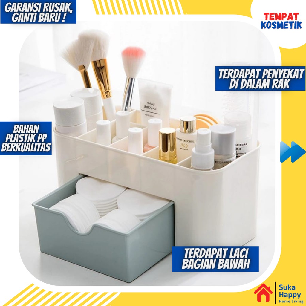Jual Tempat Kosmetik Dengan Bahan Plastik Untuk Organizer Rak Kosmetik ...