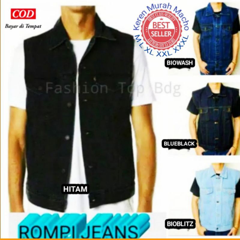 ROMPI JEANS PRIA MACHO / ROMPI COWOK KEREN / VEST / BODYVEST / ROMPI ...