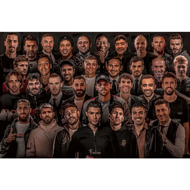 Jual Poster bola viral di tiktok/ poster legenda sepak bola | Shopee ...