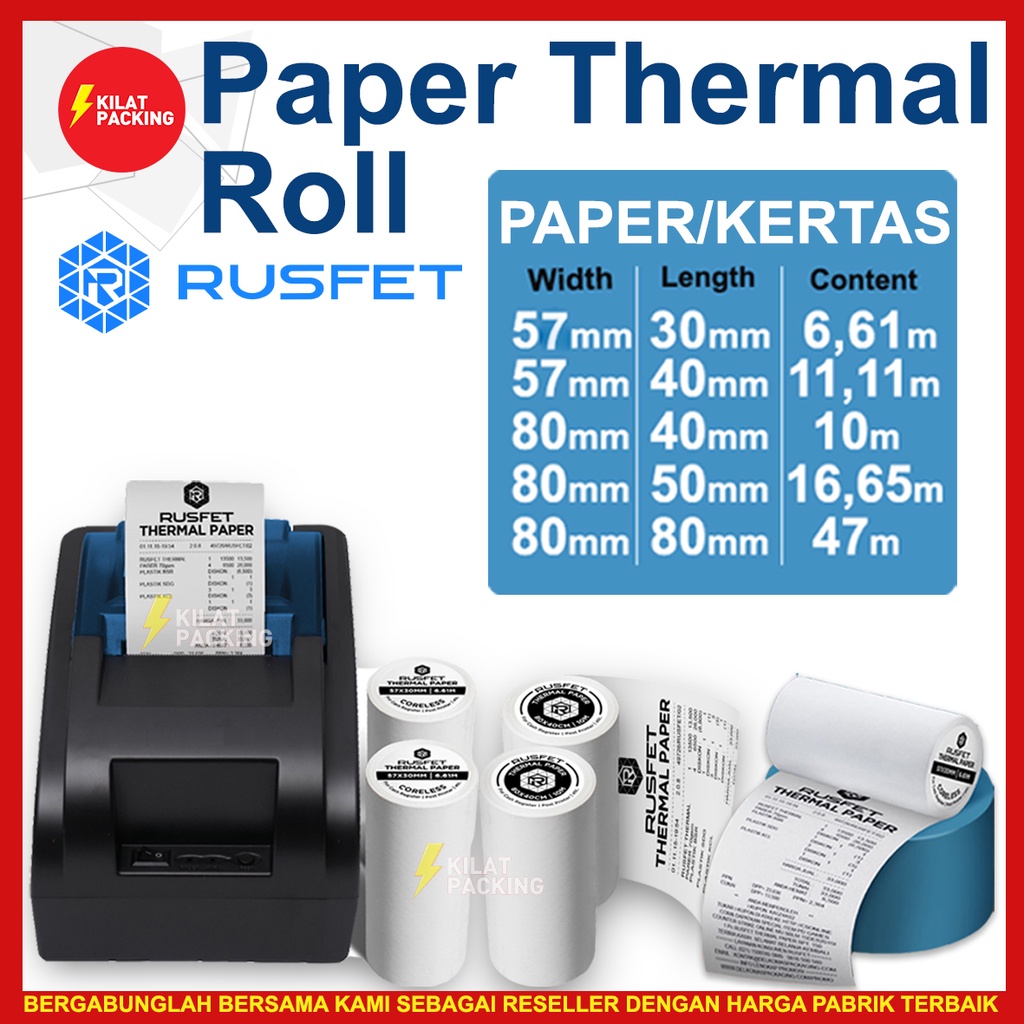 Jual Kertas Thermal Struk Printer Kasir Kertas Struk EDC Kertas Thermal ... Jual Kertas Thermal Struk Printer Kasir Kertas Struk EDC Kertas Thermal ...