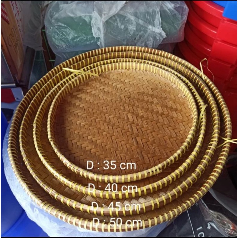 Jual Tampah Bambu Jawa/ Tampah Bambu Kecil Berbagai Ukuran Rapih Kuat ...