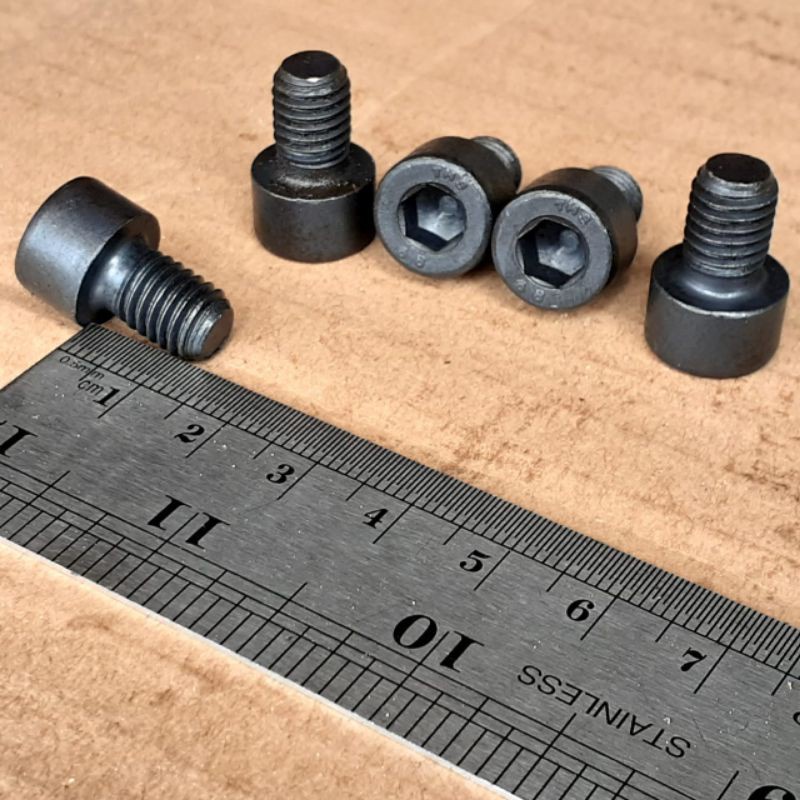 Jual BAUT L BAJA M8 X 12 / BAUT L M8 X 12 / BAUT L M8X12 BAJA HITAM / BAUT M8 / BAUT 13 KUNCI L6 ...