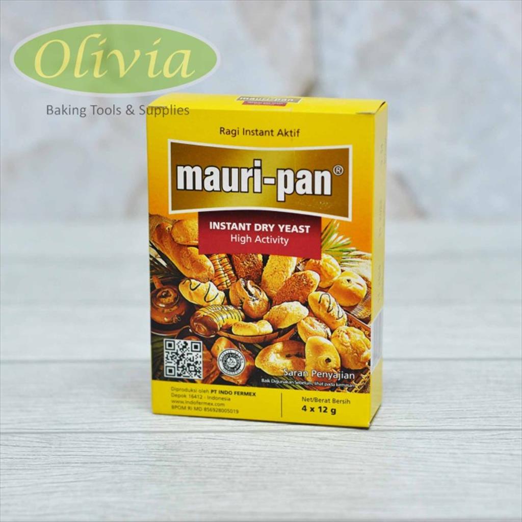 Jual Mauripan Lokal Instan dry yeast ragi 12gr (1 kotak isi 4 sachet ...