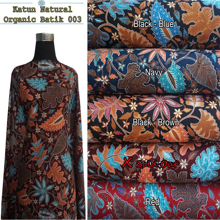 Kain Batik Katun Organik 003 / Kain Batik Katun 003 / Kain Batik 100% ...