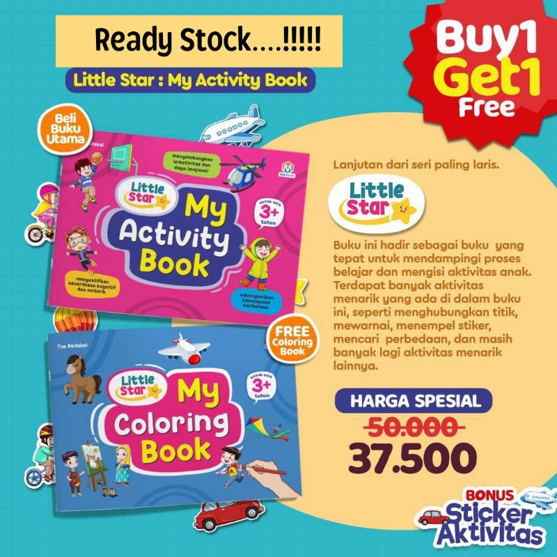 Jual Buku Anak - Little Star My Activity Book Indonesia|Shopee Indonesia