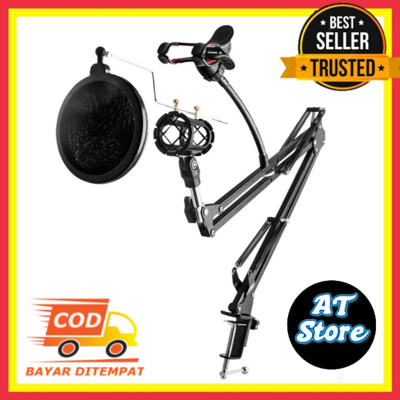 Jual [ORIGINAL 100%] STAND MICROPHONE PROFESSIONAL | STAND MIC | Shopee ...