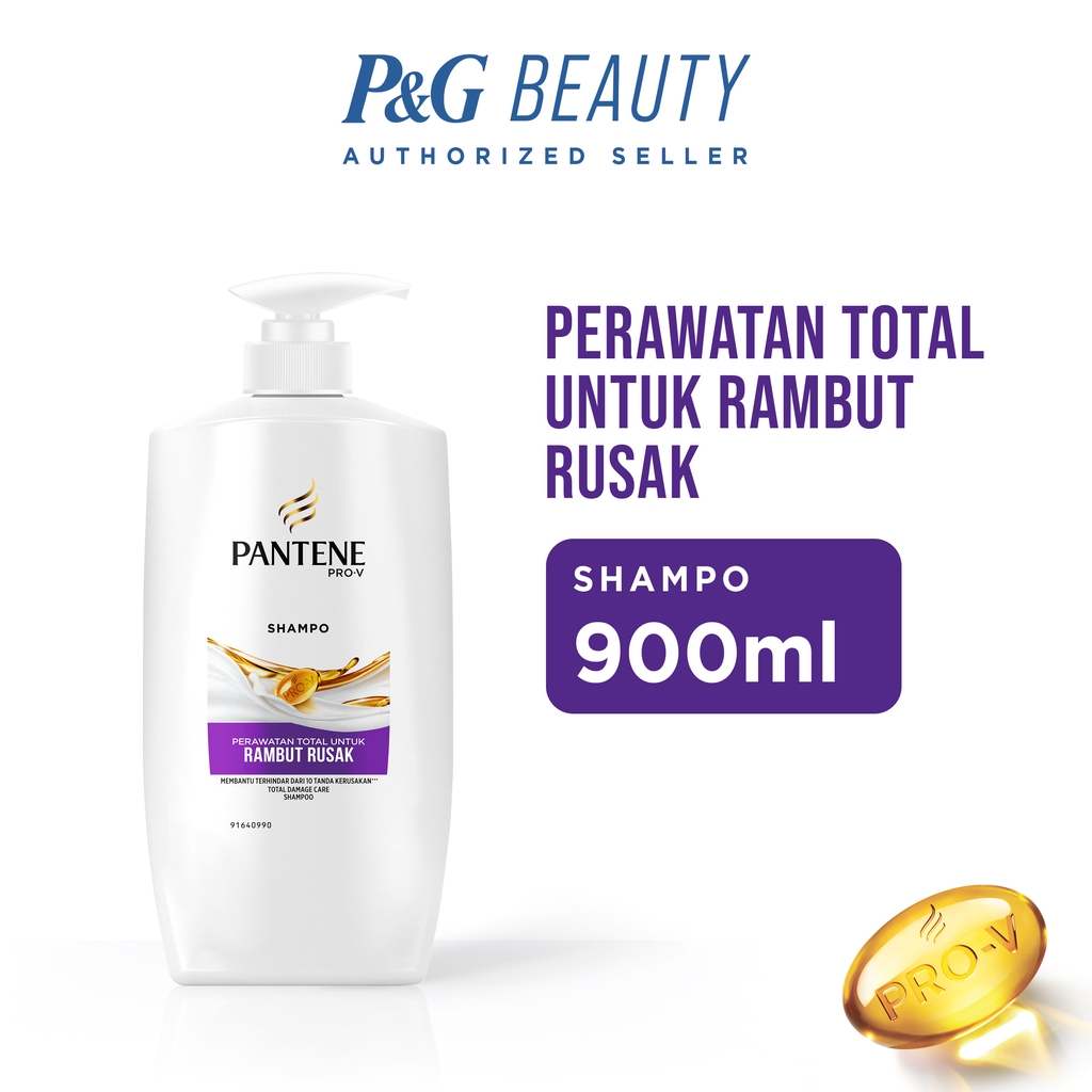 Jual Pantene Shampoo Total Damage Care 900 ml | Shopee Indonesia