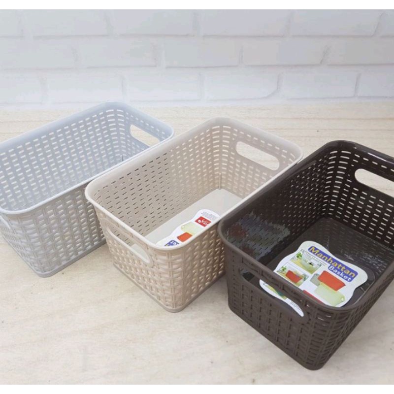 Jual Keranjang plastik estetik/ kranjang plastik/ rak plastik / box ...