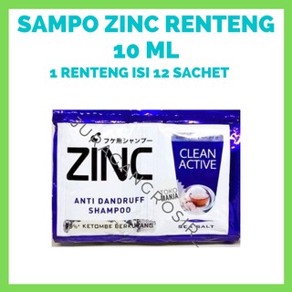 Jual SAMPO SHAMPOO ZINC 9 ML RENTENG ISI 12 SACHET Indonesia|Shopee ...