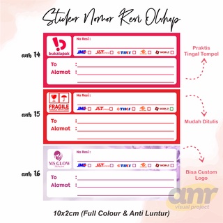 Jual STIKER LABEL RESI CUSTOM - STIKER LABEL RESI PENGIRIMAN / Stiker ...