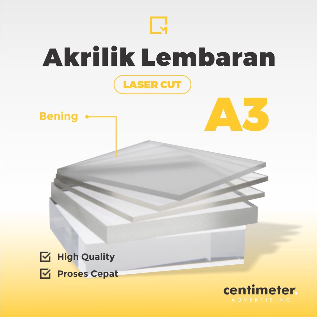 Jual LEMBARAN AKRILIK BENING UKURAN A3 - AKRILIK LEMBARAN 2mm 3mm 5mm ...