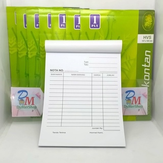 Jual faktur nota bon kontan 1 ply merk bamboo. kertas hvs putih 48 ...