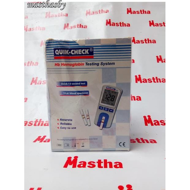 Jual Alat Cek Up Tes Test Hemoglobin HB Quik-Check | Shopee Indonesia
