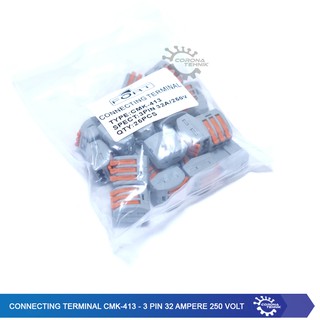 Jual Connecting Terminal CMK-413 - 3 Pin - 32 Ampere 250 Volt | Shopee ...