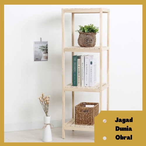 Jual Rak Kayu 4 Susun / Oana 4/ Rak susun / Rak Serbaguna / Rak ...