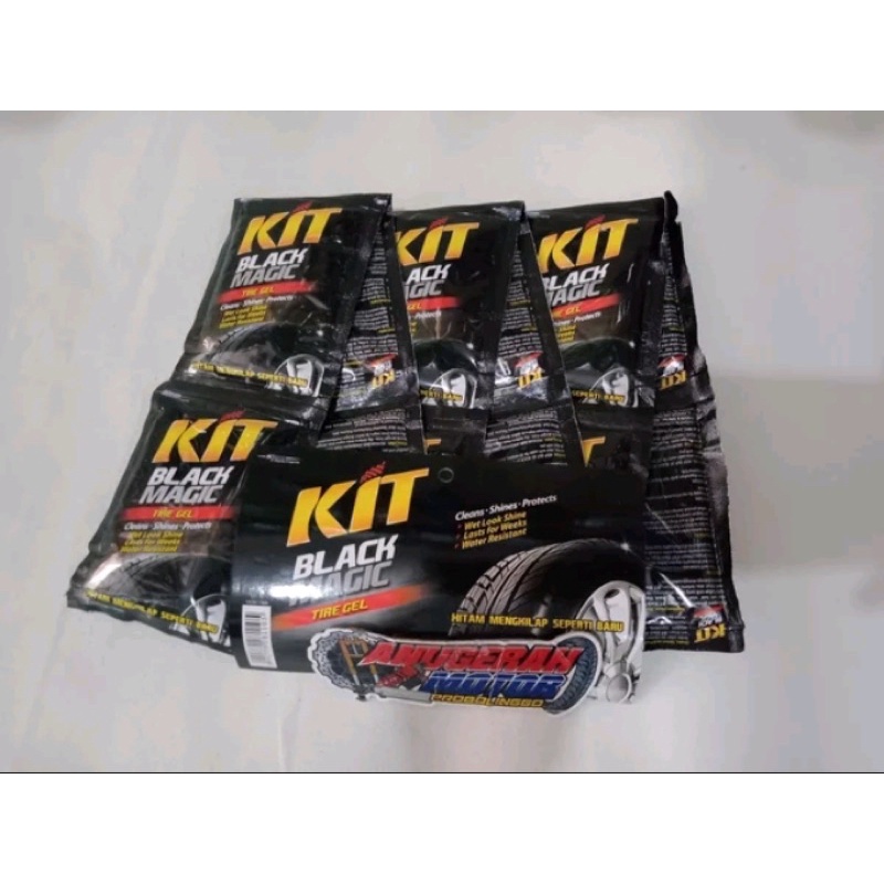 Jual Kit Black Magic Tire Gel/Semir Ban Mobil/Motor Sachet 35 Ml ...