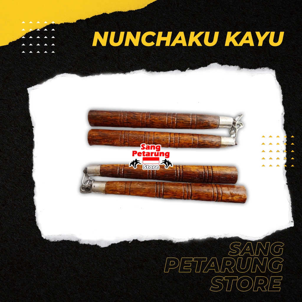 Jual ( petarung Original ) Double stik / nunchaku/ ruyung model kayu ...