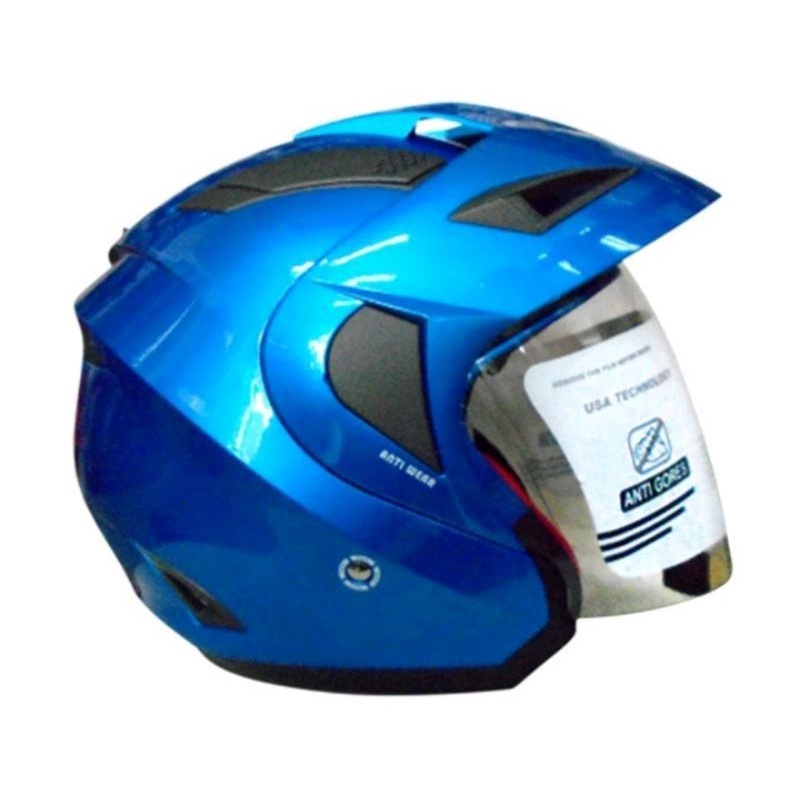 Jual Helm Motor RDX Venom Solid Macho Blue | Shopee Indonesia