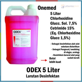 Jual ONEMED - Odex 5 Liter / Pembersih Instrument / Cairan Desinfektan | Shopee Indonesia