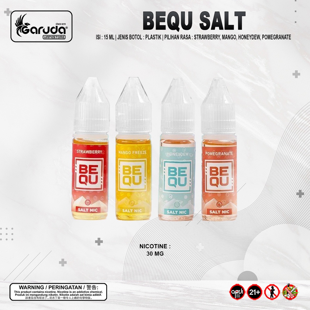 Jual Bequ Saltnic Liquid by Poda 15ml Bercukai | Shopee Indonesia