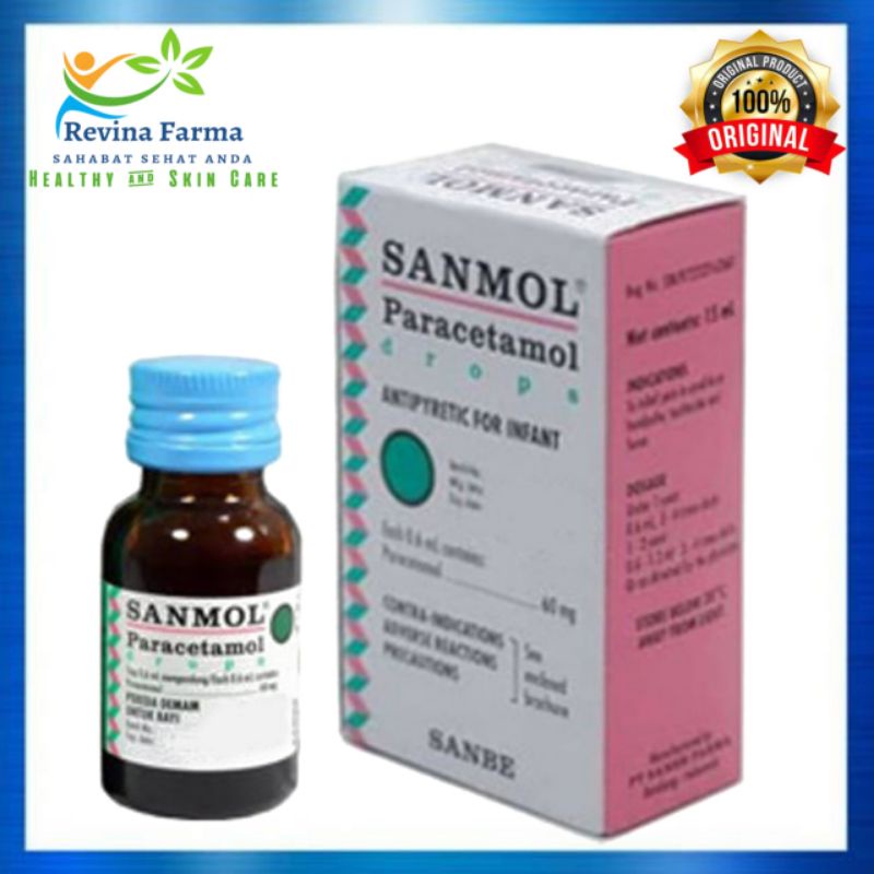 Jual Sanmol Drops Obat Turun Panas Baby/Anak, Deemam, Sakit Gigi, Anti ...