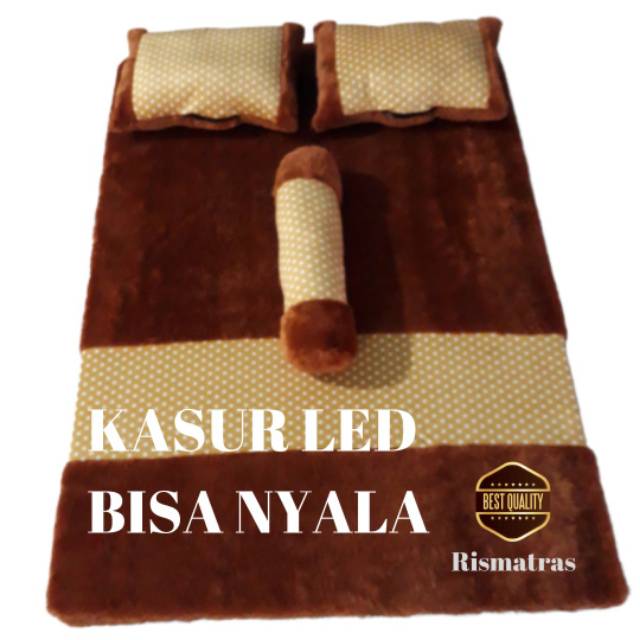 Jual Kasur lipat rasfur isi dakron dihiasi lampu LED | Shopee Indonesia
