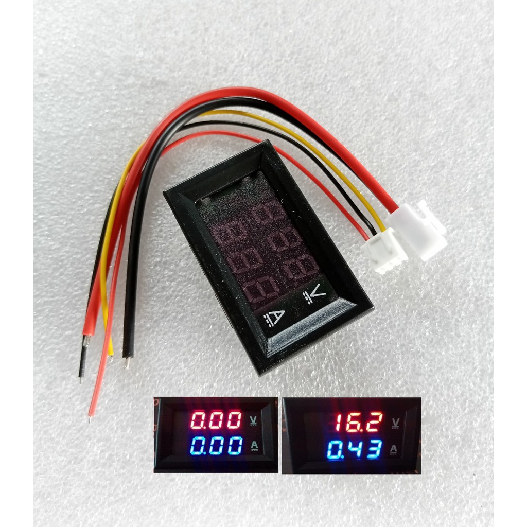 Jual Modul Voltmeter Ammeter Digital DC 100V 10A IC Kecil Indonesia ...