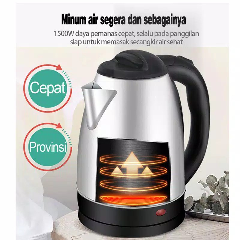 Jual Teko Listrik/ Ketel Listrik/ Electric Kettle 1500 watt | Shopee ...