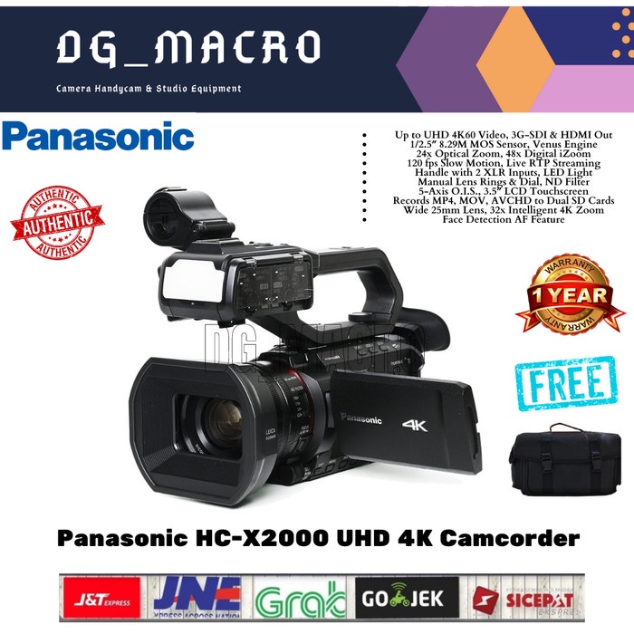 Jual Panasonic HC-X2000 Pro Camcorder UHD 4K | Shopee Indonesia