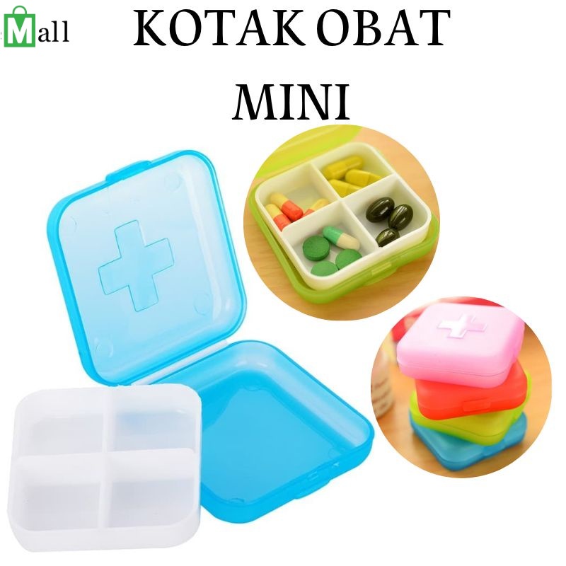 Jual KO45- Tempat Obat Pil Mini Praktis Travel Box Obat | Shopee Indonesia
