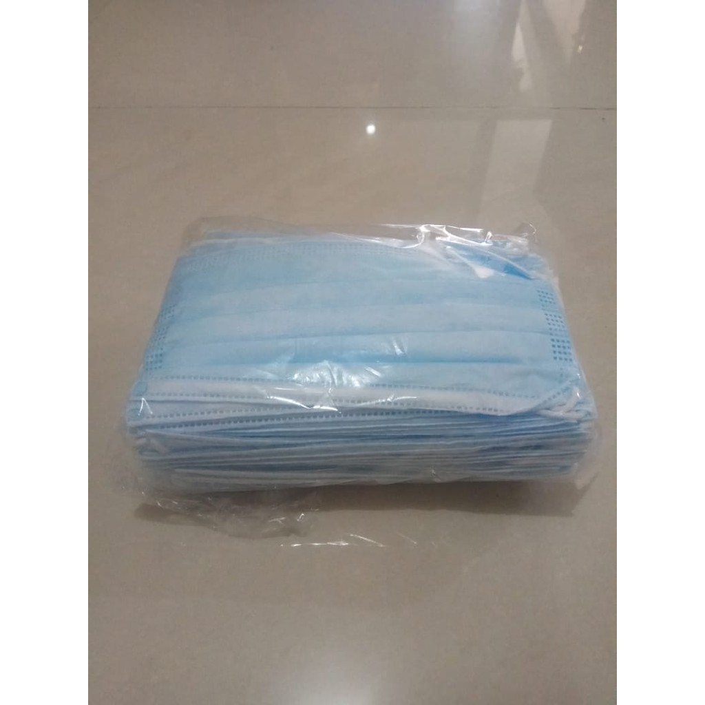 Jual Masker Hijab Warna Biru Medis Resmi Izin Kesehatan Headloop Warna ...