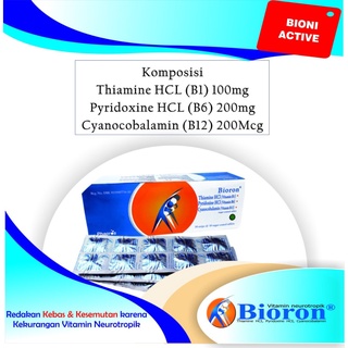 Jual Bioron Strip @ 10 tablet - suplemen multivitamin tulang dan sendi ...