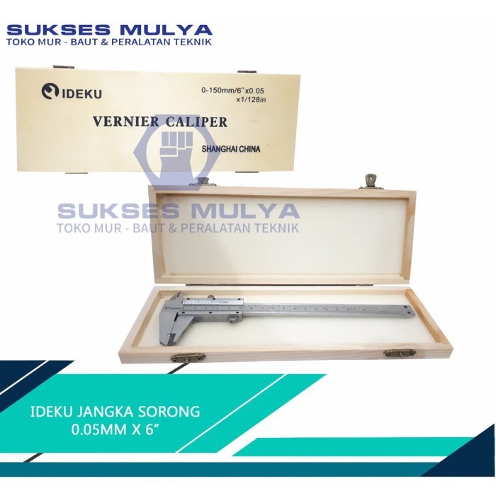 Jual IDEKU Jangka Sorong 6" Sketmat Ketilitan 0.05 Sigmat Manual Alat Ukur Industri dll | Shopee ...