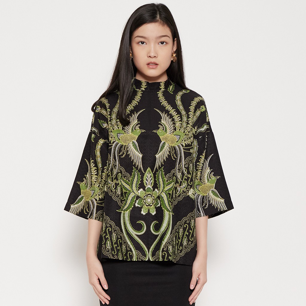 Jual Batik Semar Alea Blouse - Parang Simpangan - Hijau | Shopee Indonesia