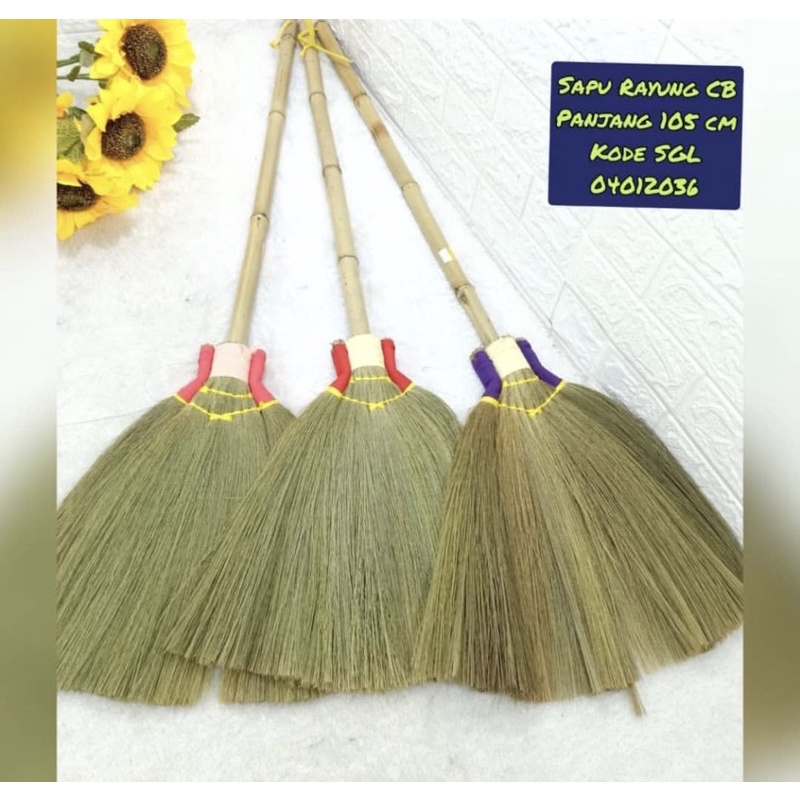 Jual Sapu Ijuk / Sapu Rayung Jerami gagang Bambu | Shopee Indonesia