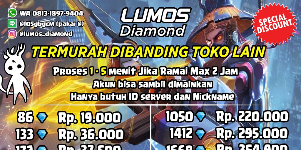 Toko Online Lumos Diamond ML | Shopee Indonesia
