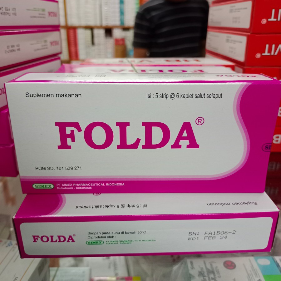 Jual FOLDA Folda folda Tablet - Multivitamin dan Mineral Ibu hamil ...