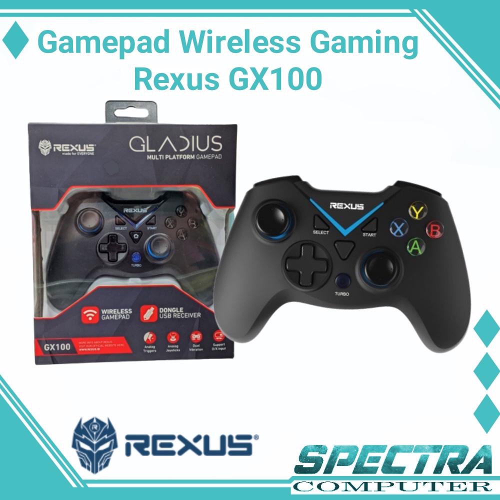 Jual Gamepad Gaming Wireless Rexus Gladius GX100 Pro Gaming - Joystick ...
