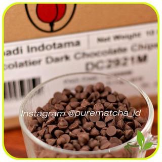 Jual BAHAN KUE TULIP DARK CHOCO CHIPS CHOCOLATE COMPOUND COKELAT CHIP ...