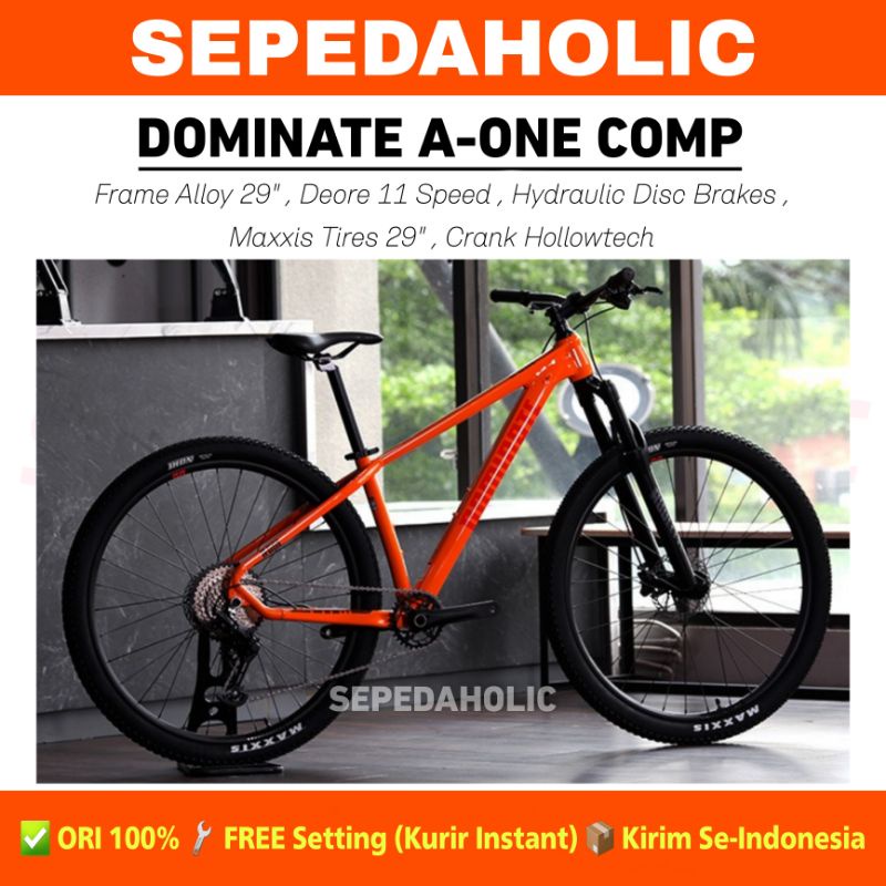 Jual Sepeda Gunung MTB DOMINATE A ONE COMP 11 Speed Deore Rem Hidrolik 29 Inch | Shopee Indonesia