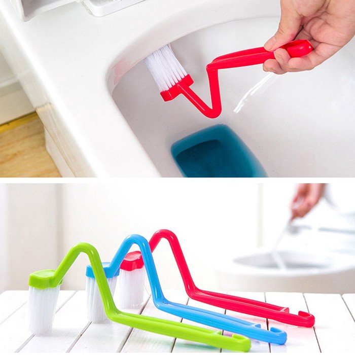 Jual Sikat Sudut Kloset WC Toilet Lengkung Bengkok Toilet Brush ...
