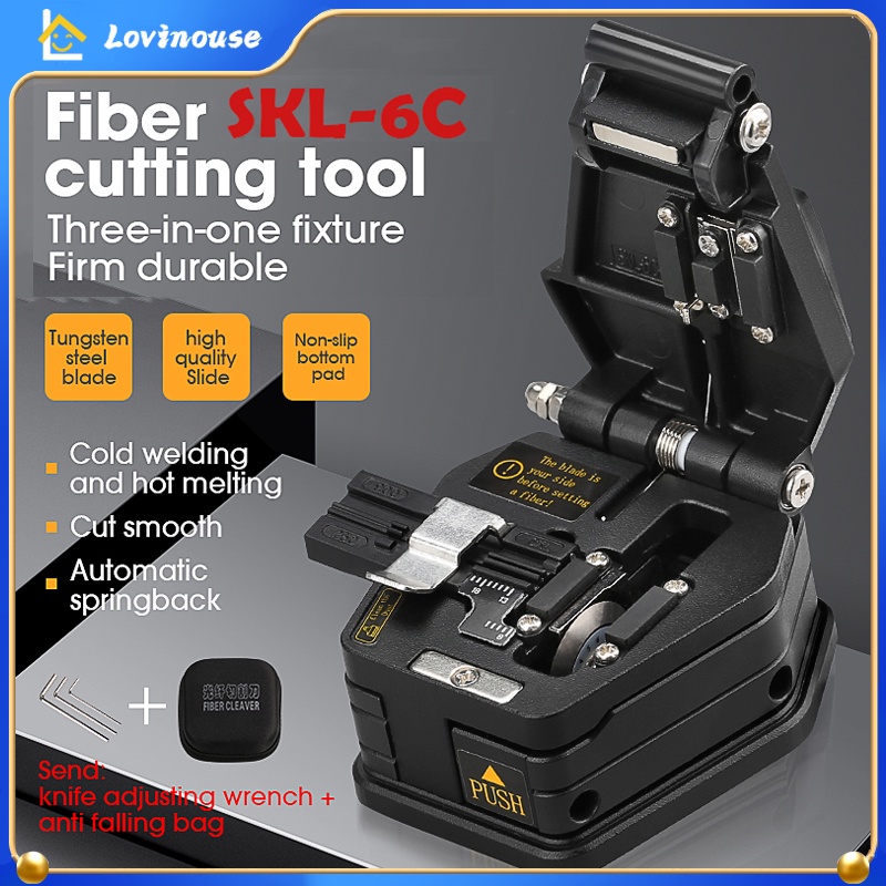 Jual Fiber Cleaver SKL 6C Fiber Optic Cutter Cleaver High Precision ...